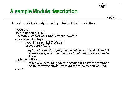 A sample Module description