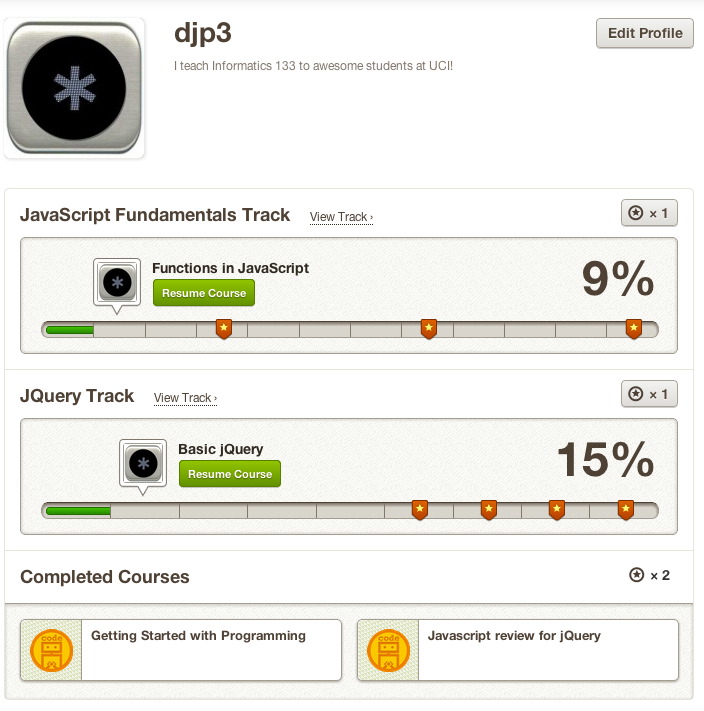 INFORMATICS 133: User Interaction Software