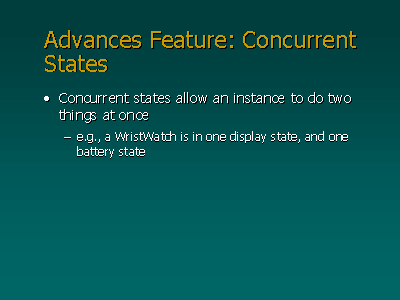 Advances Feature: Concurrent States