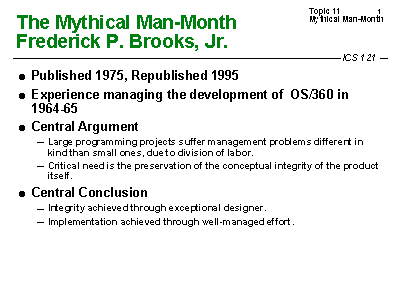 The Mythical Man-Month