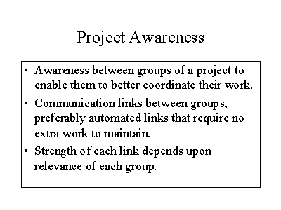 Project Awareness