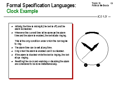 Formal Specification Languages: