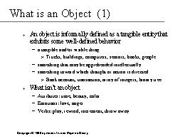 What is an Object (1)