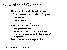 Separation of Concerns
